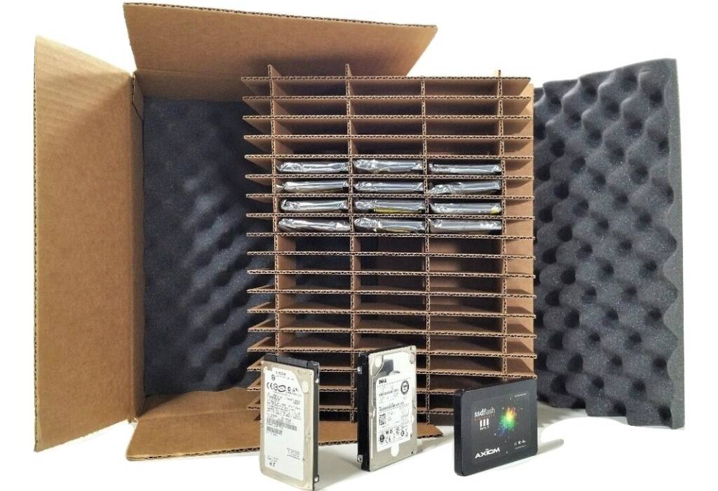 50-Count 2.5" SSD & SAS Hard Drive Storage & Shipper Kit | Secure ...